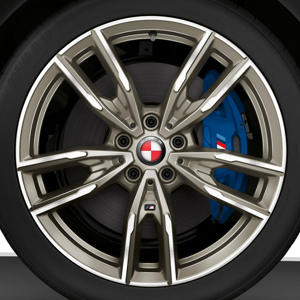 BMW Wheel Center Cap Domed Stickers Red Devil | Wheel Emblems ...