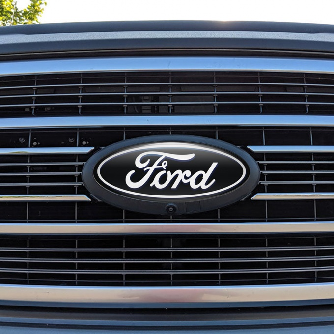 Ford Emblem Silicone Sticker Classic Black Edition | Domed Emblems ...