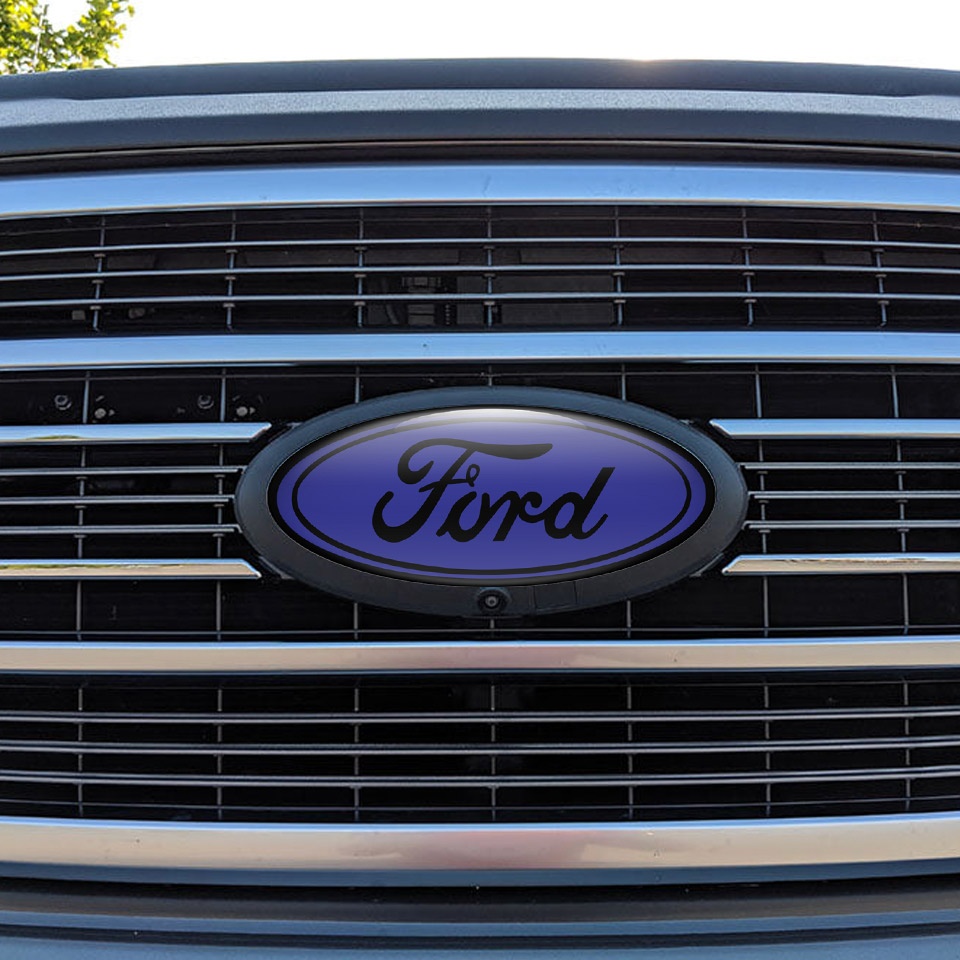 Ford Emblem Silicone Sticker Classic Purple | Domed Emblems | Stickers ...