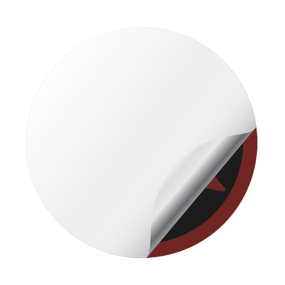 Yamaha Emblem Domed Sticker Red Black | Domed Emblems | Stickers | X ...