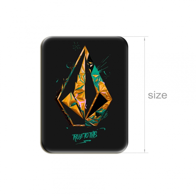 Volcom Silicone Stickers True to This Black and Orange 2 pcs | Skate ...