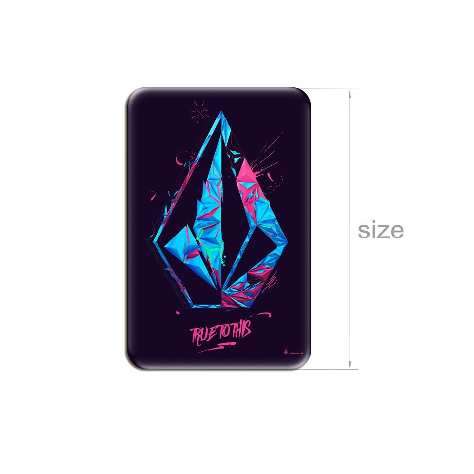 Volcom Silicone Stickers True to This Black and Blue 2 pcs | Skate ...