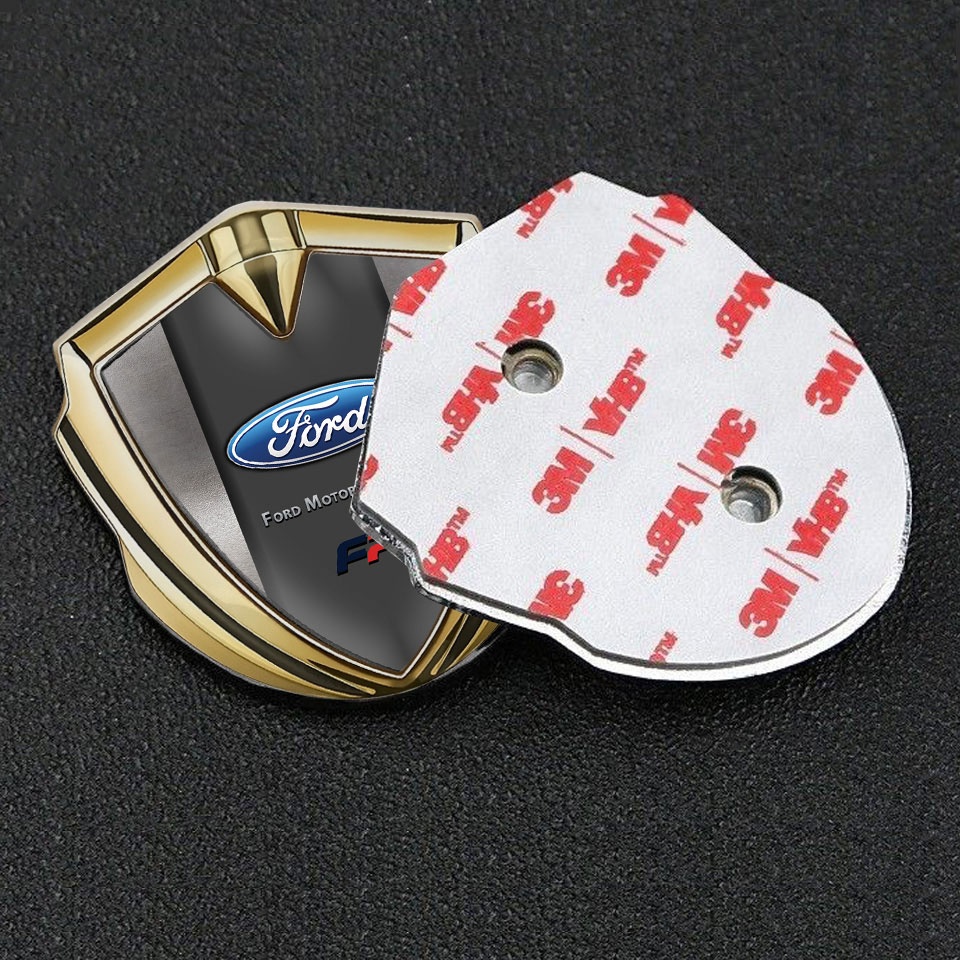 Ford FP Bodyside Emblem Badge Gold Metal Sheet Blue Performance | Metal ...