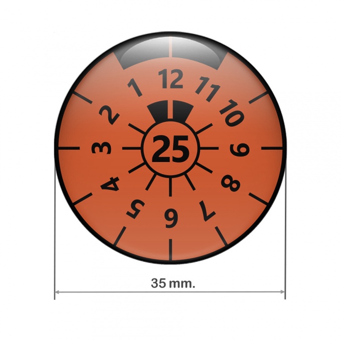 TUV Plakette Silikon Aufkleber Registrierung 2025 Plate | TUV ...