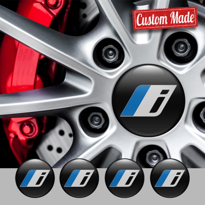 BMW Emblem for Wheel Center Caps Black Electric Series | Wheel Emblems ...