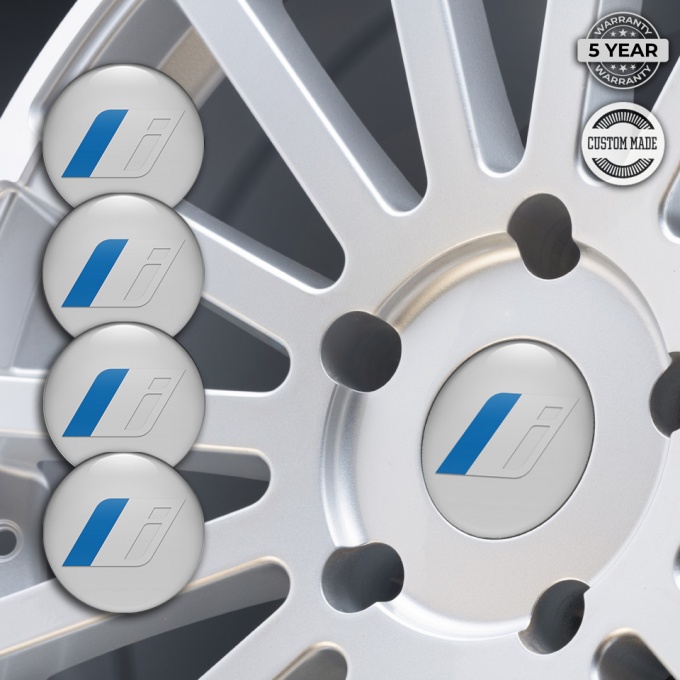 BMW Emblems for Center Wheel Caps Grey Electric Series | Wheel Emblems ...