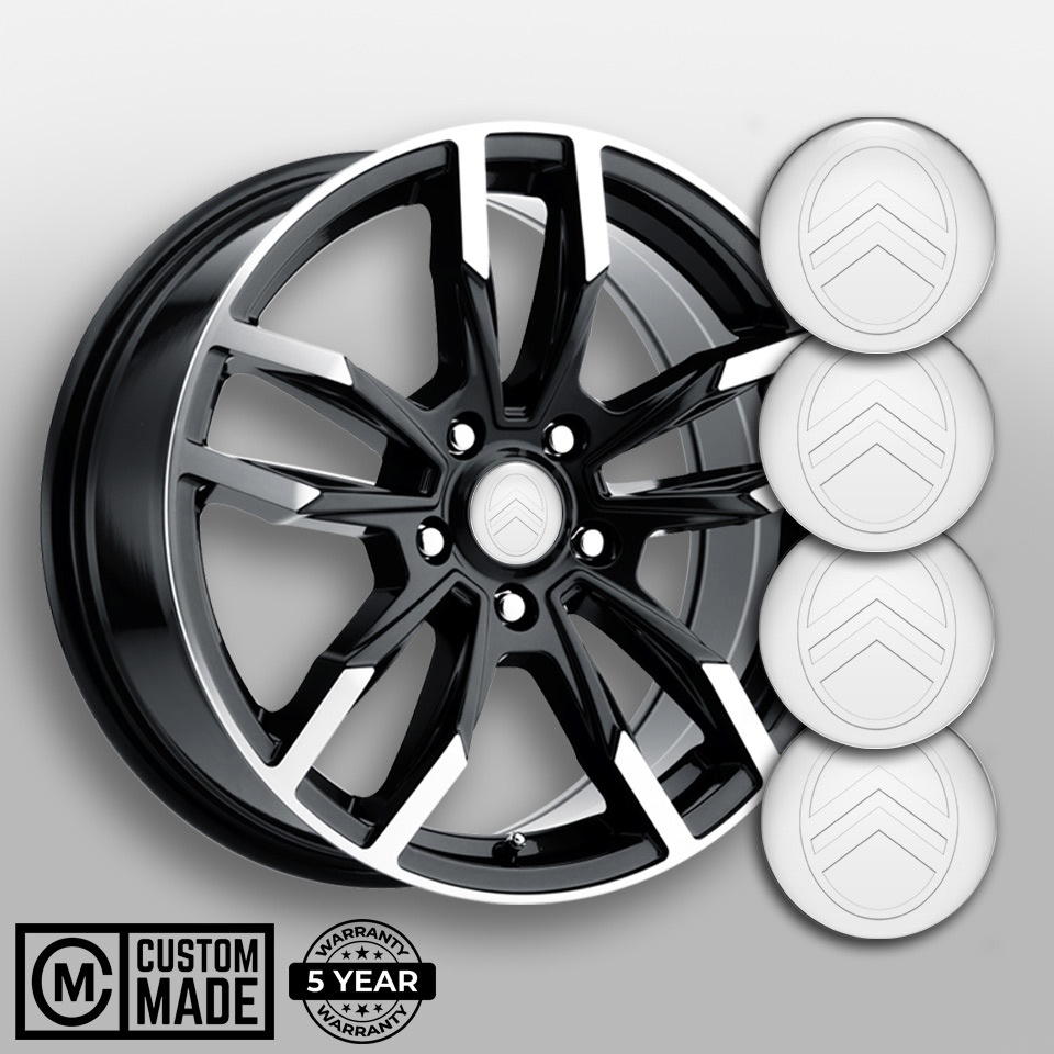 Citroen Emblem for Wheel Center Caps Pearl White Logo Edition | Wheel ...