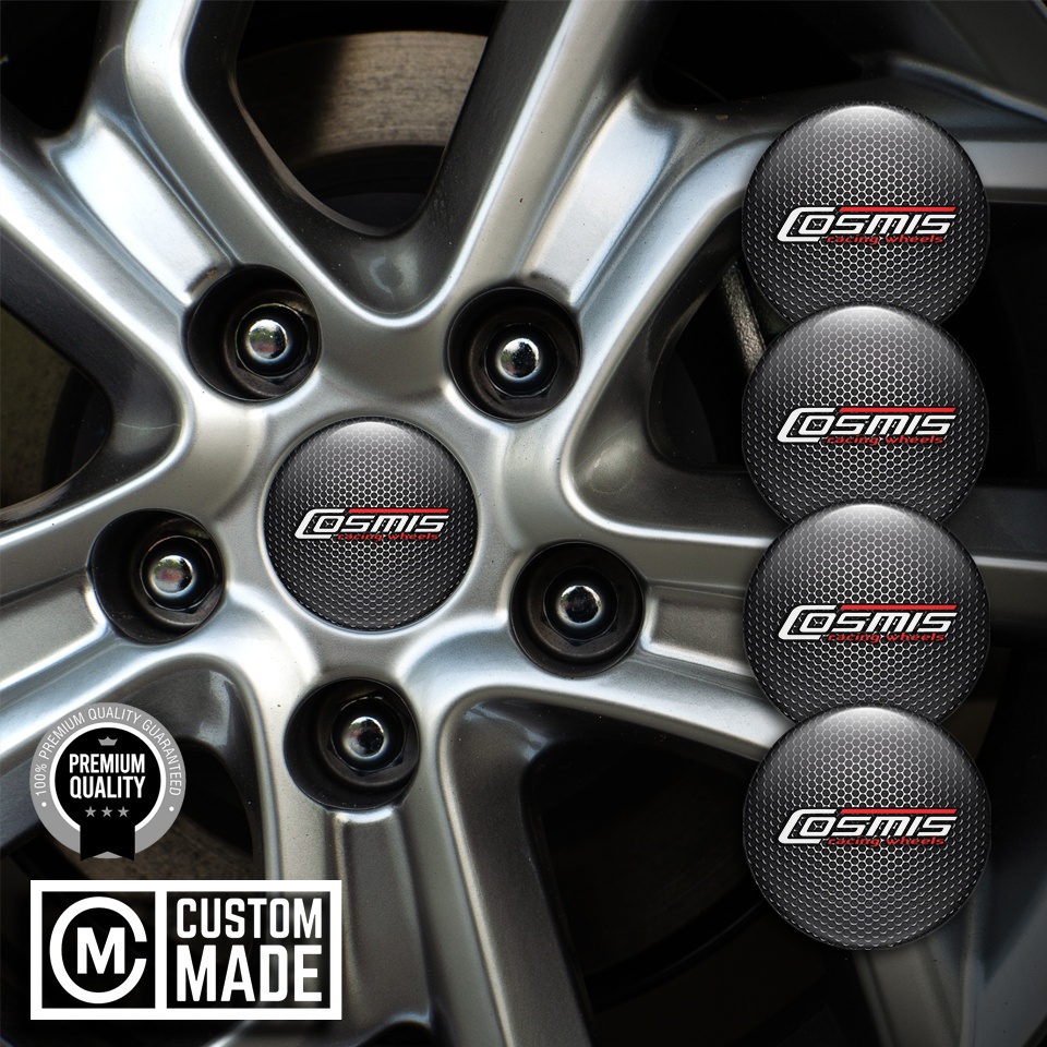 Cosmis Wheel Stickers for Center Caps Dark Grate Edition | Wheel ...