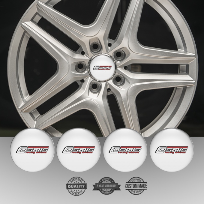 Cosmis Stickers for Wheels Center Caps White Pearl Edition | Wheel ...