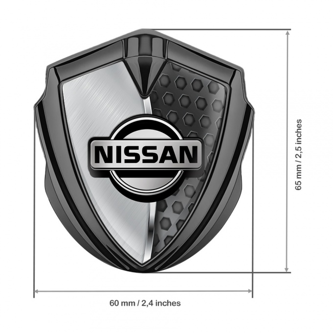 Nissan Metal Emblem Self Adhesive Graphite Two Face Texture Edition ...