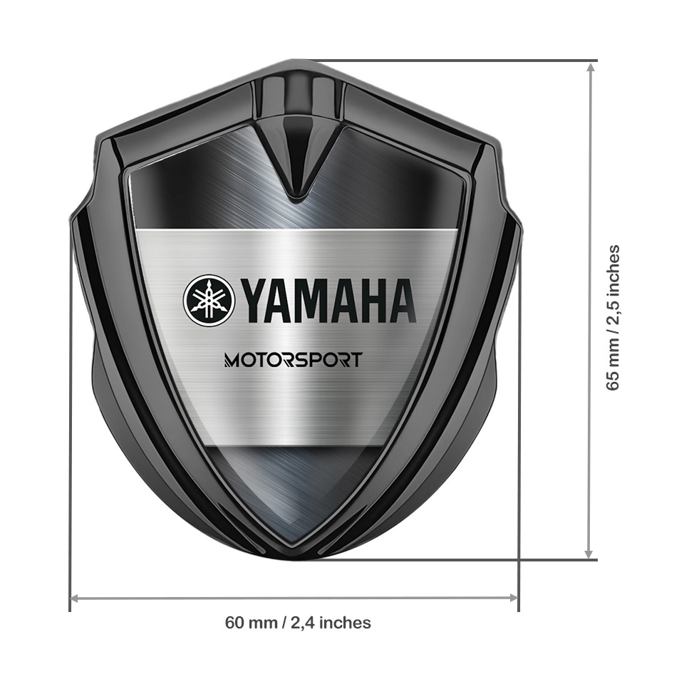 Yamaha Motorsport Emblem Fender Badge Graphite Metallic Panel Edition ...