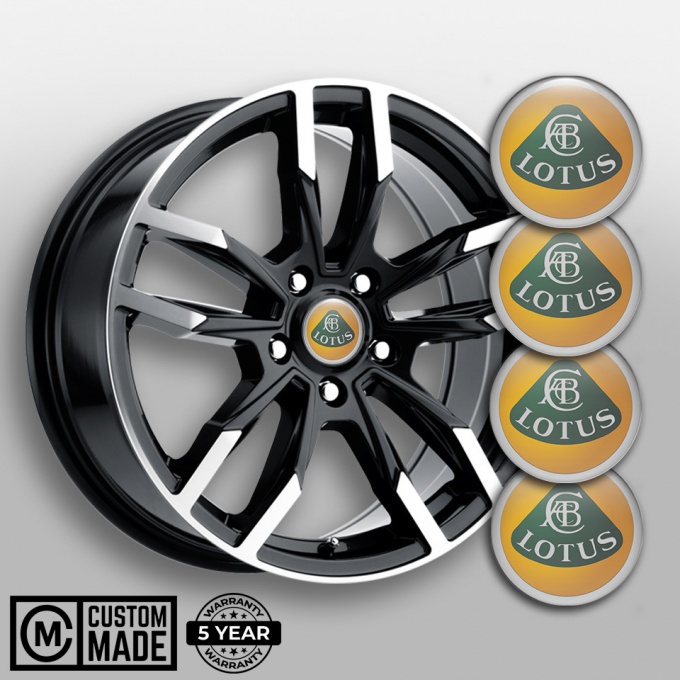 Lotus Wheel Emblem for Center Caps Grey Ring Ashen Logo | Wheel Emblems ...