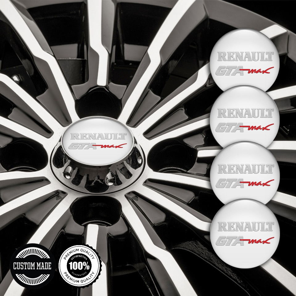 Renault GTA Emblem for Center Wheel Caps White Base Transparent Logo ...
