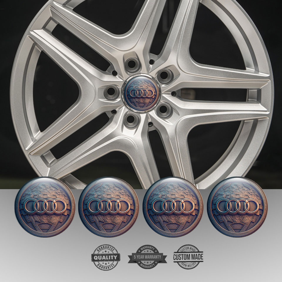 Audi Emblems for Center Wheel Caps Ancient Panels Construct Edition ...