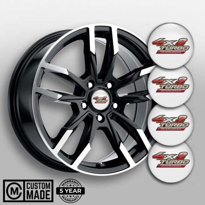Toyota Center Caps Wheel Emblem White Base Red Logo Turbo Edition ...