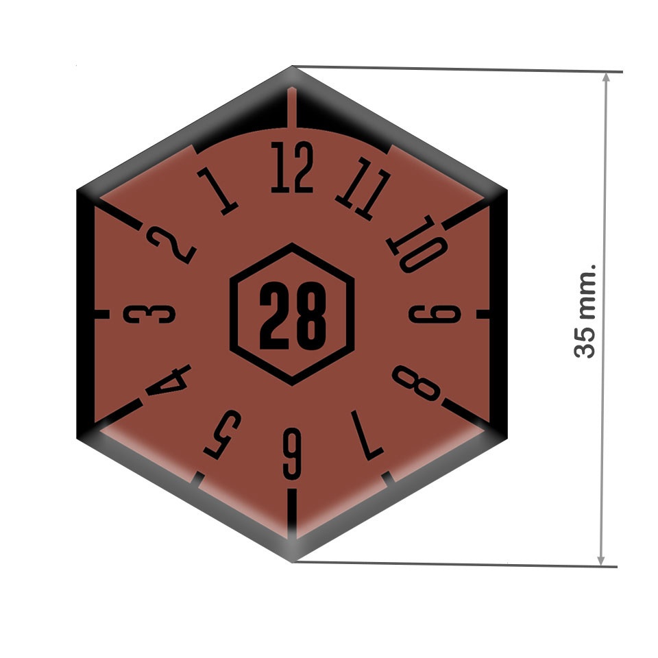 TUV Silicone Sticker German License Inspection Number Plate Seal 2028 ...