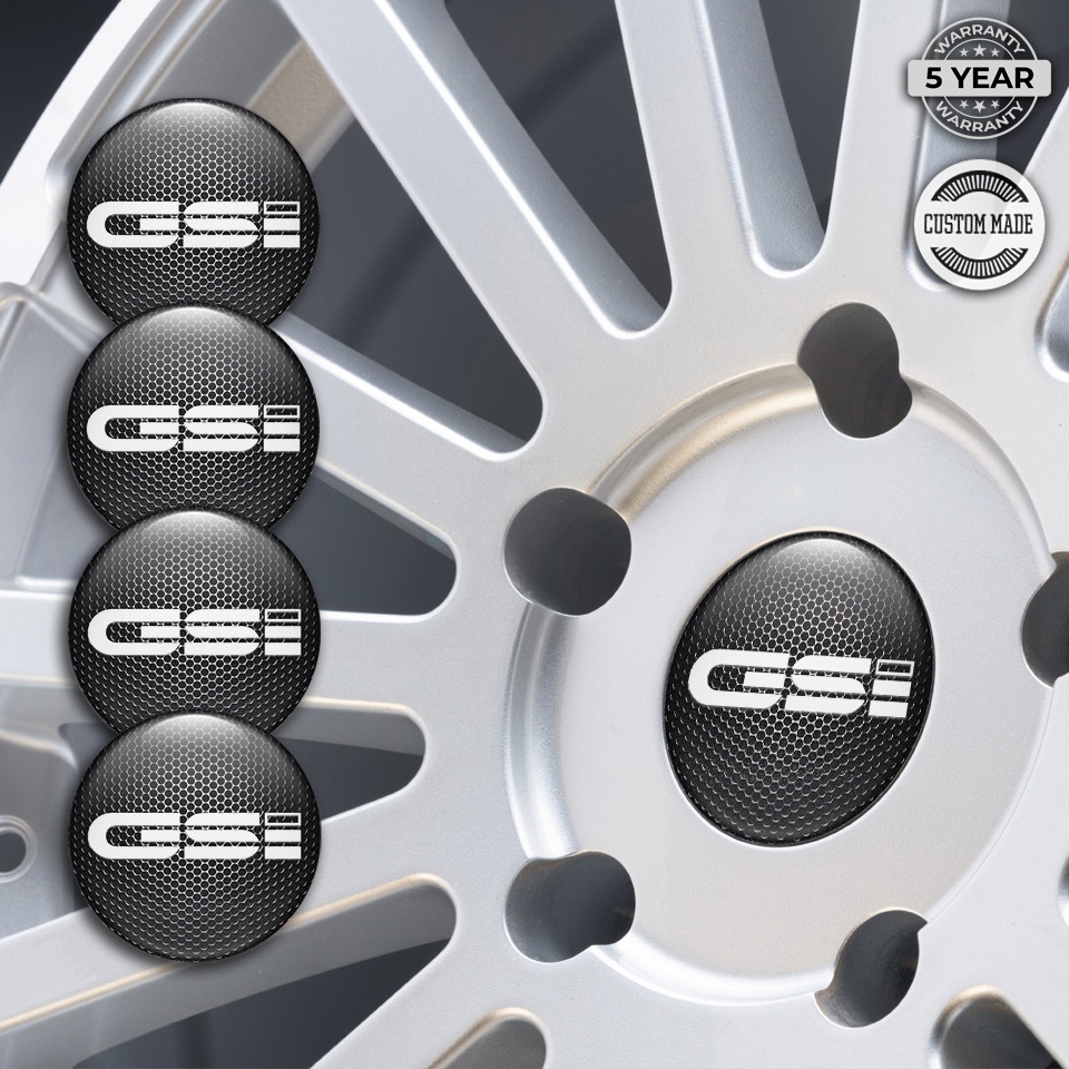 Opel GSI Emblem for Center Wheel Caps Dark Grate White Logo | Wheel ...