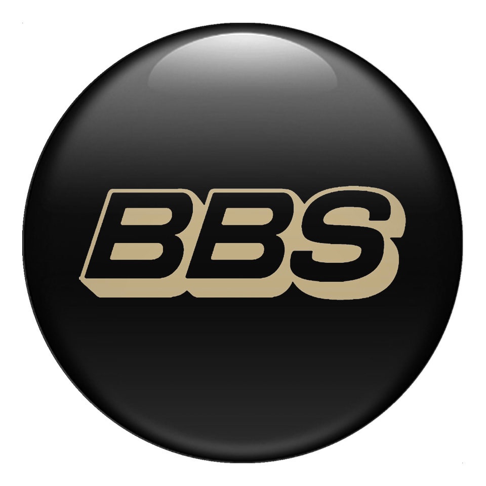 BBS Emblems for Wheel Center Caps Black and RAL1001 Logo | Wheel ...