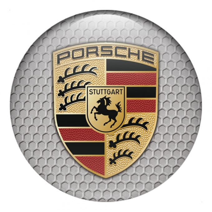 Porsche Emblems for Wheel Center Caps Honey Camp Edition | Wheel ...