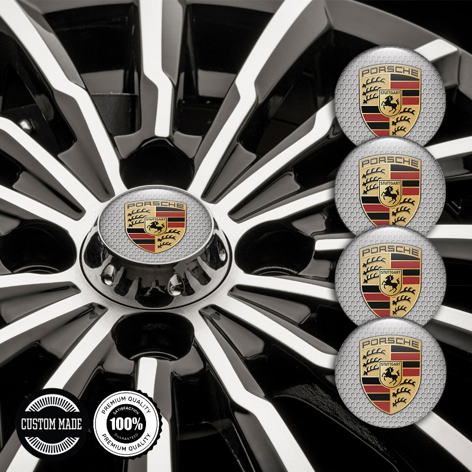 Porsche Emblems for Wheel Center Caps Honey Camp Edition | Wheel ...