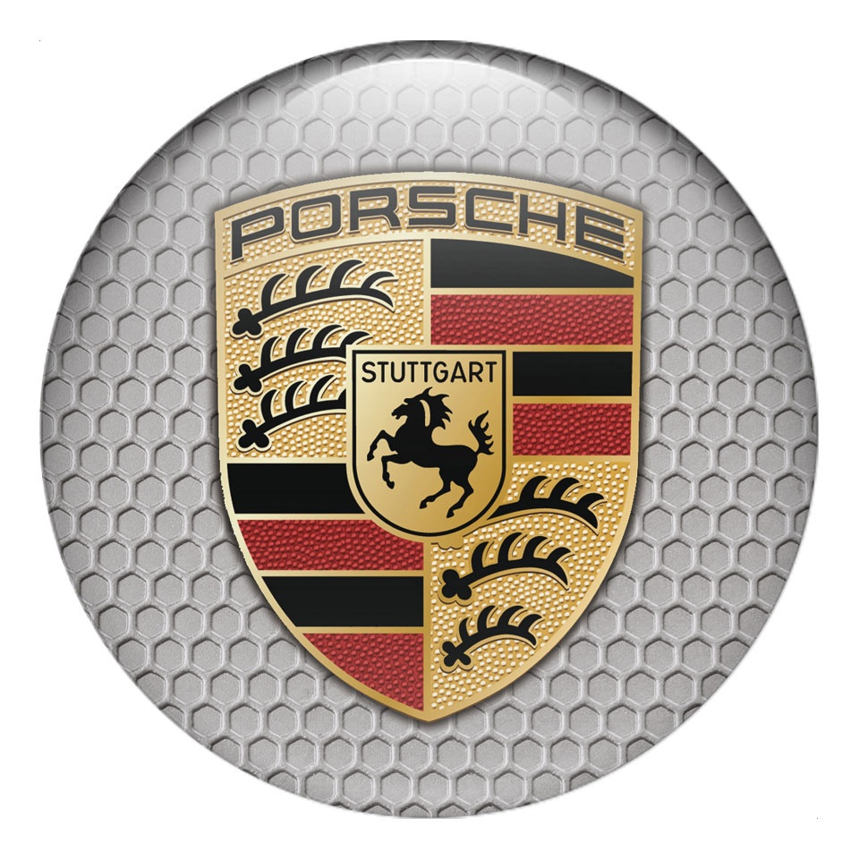 Porsche Emblems for Wheel Center Caps Honey Camp Edition | Wheel ...