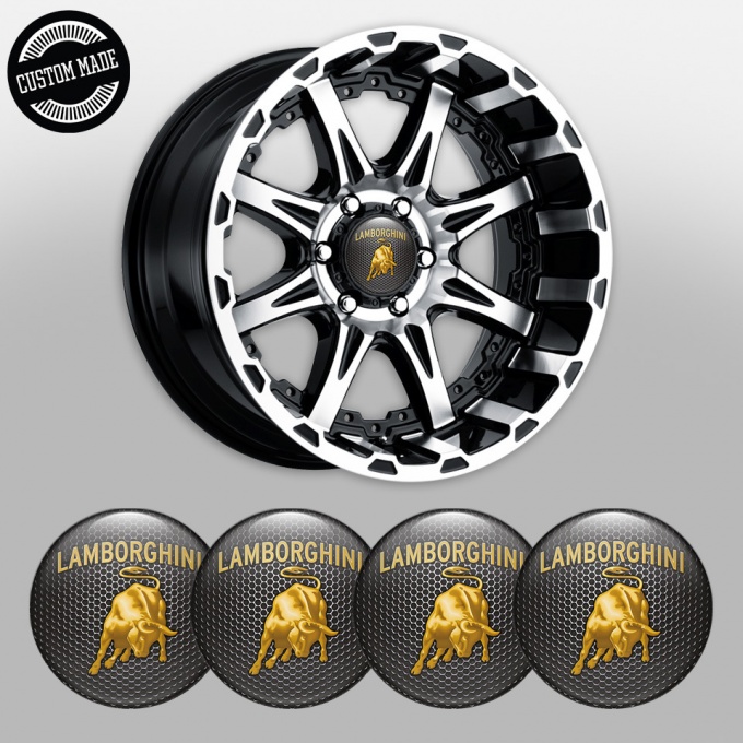 Lamborghini Emblems for Wheel Center Caps Mesh Design | Wheel Emblems ...