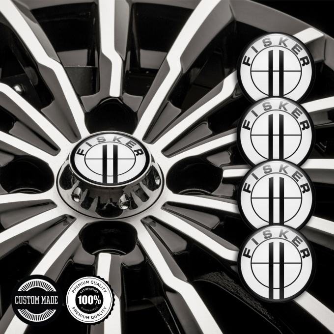 Karma Fisker Emblems for Wheel Center Caps White Logo | Wheel Emblems ...