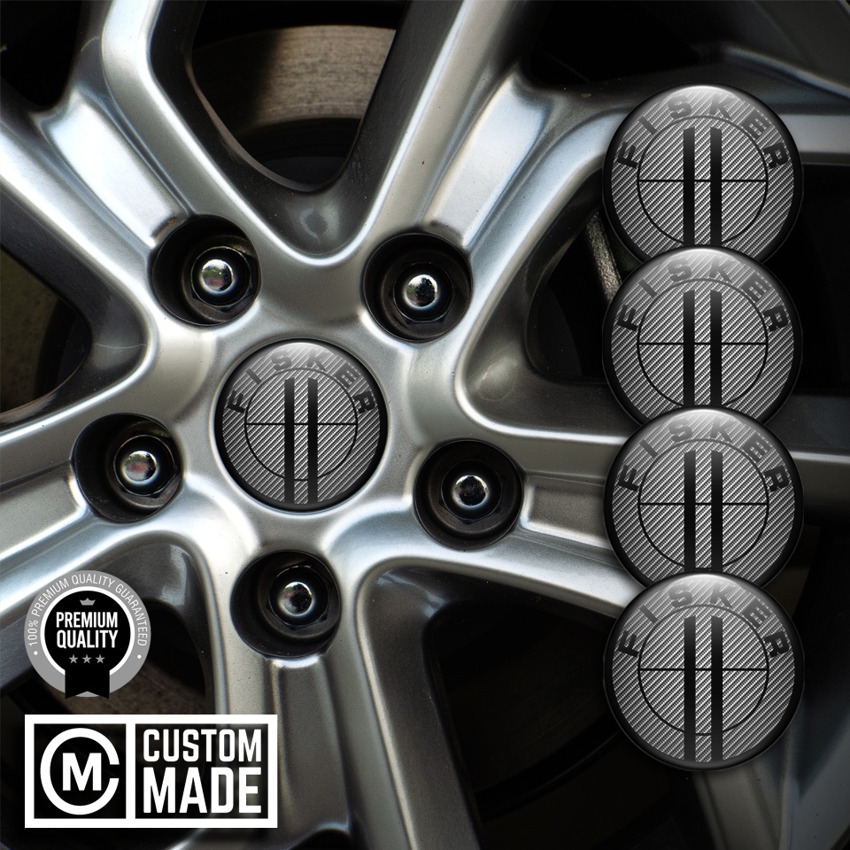 Karma Fisker Emblem for Wheel Center Caps Carbon Edition | Wheel ...