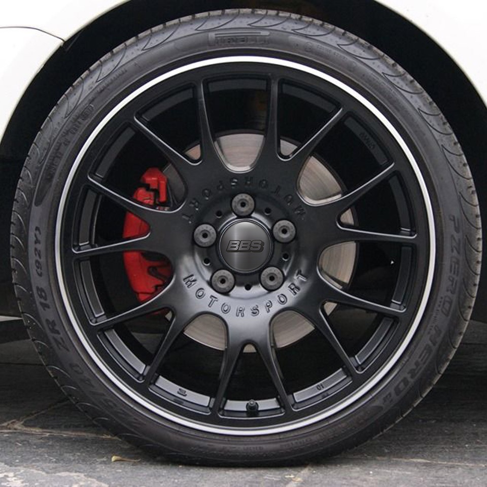 BBS Sticker Wheel Center Hub Cap Metallic Effect | Wheel Emblems ...