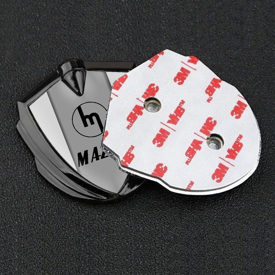 Mazda Bodyside Emblem Self Adhesive Graphite Moon Grey Vintage Logo ...