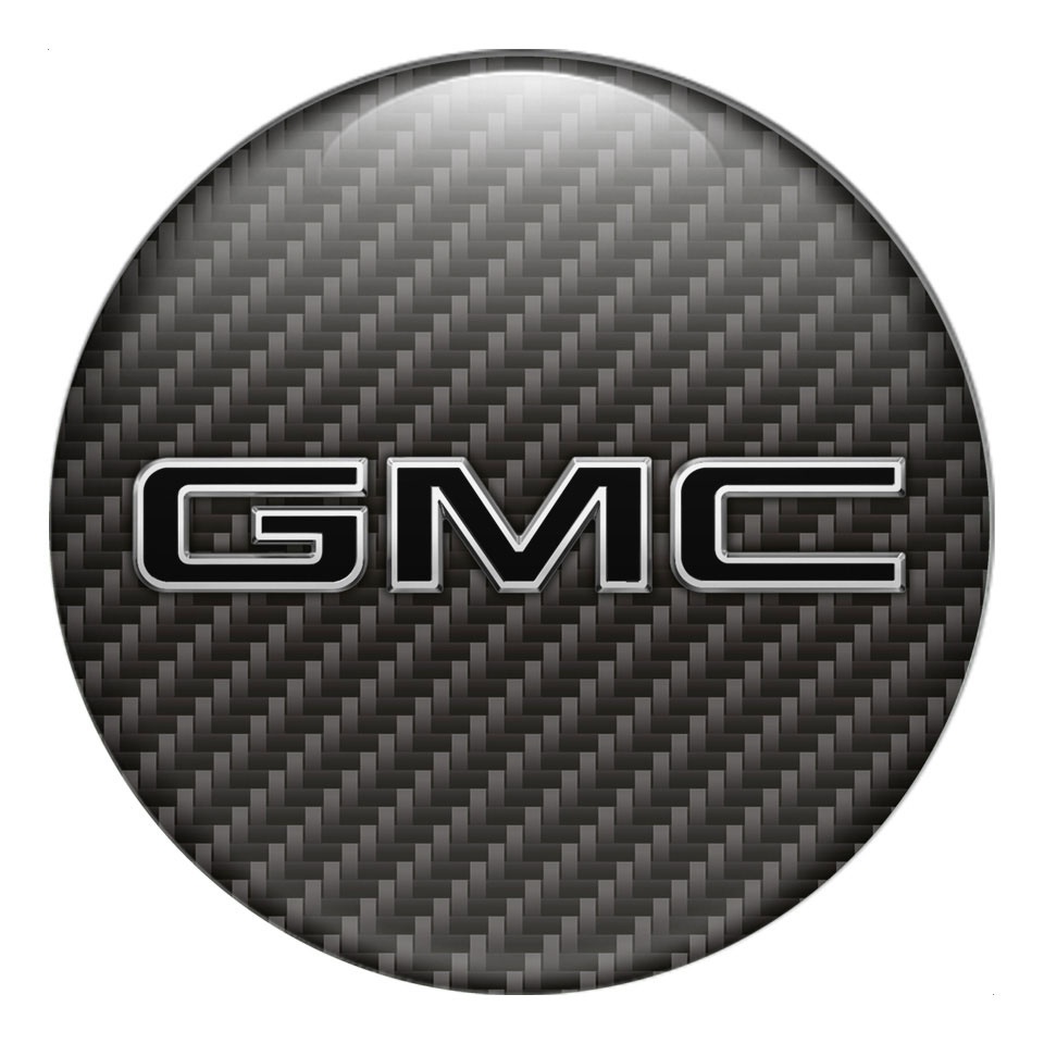 GMC Emblems for Wheel Center Caps Carbon Black Logo Edition | Wheel ...