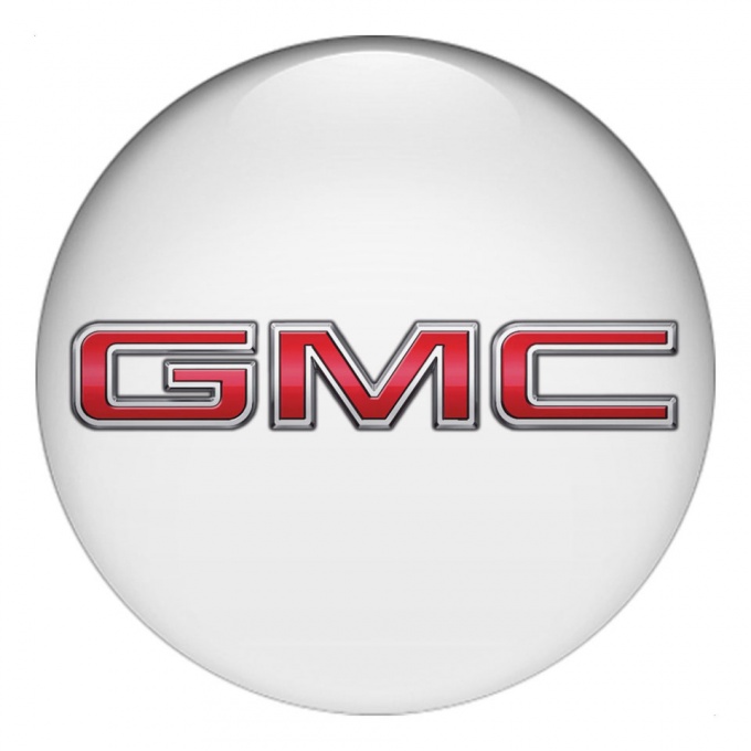 GMC Silicone Emblems for Wheel Center Caps White Edition | Wheel ...