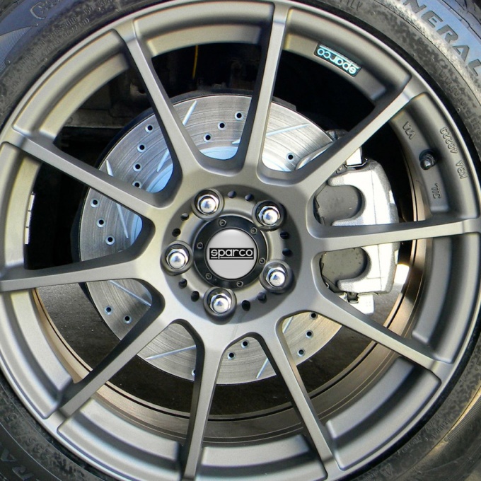 Sparco Silicone Stickers Wheel Center Cap Grey | Wheel Emblems ...