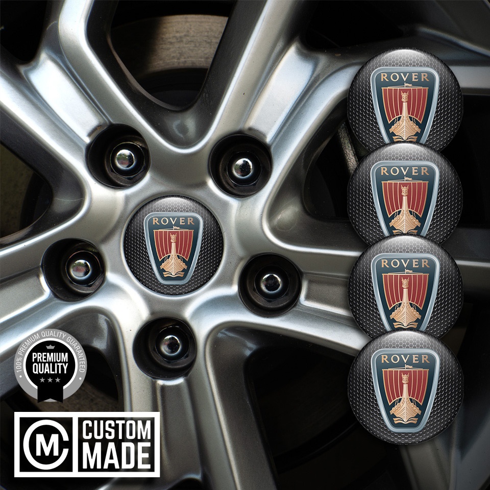 Rover Stickers for Center Wheel Caps Dark Grate Classic Logo Edition ...