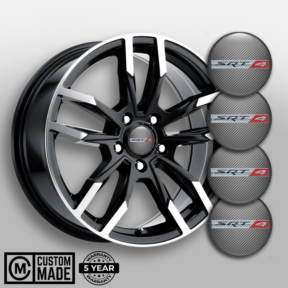 Dodge SRT Emblem for Center Wheel Caps Light Carbon Metallic Logo ...