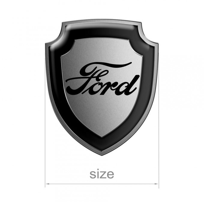 Ford Silicone Sticker Black Classic Logo | Domed Emblems | Stickers | X ...