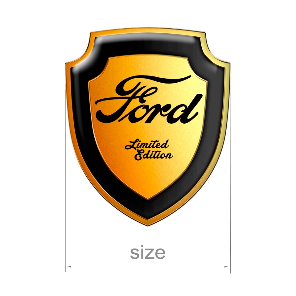Ford Limited Edition Shield Silicone Sticker | Domed Emblems | Stickers ...