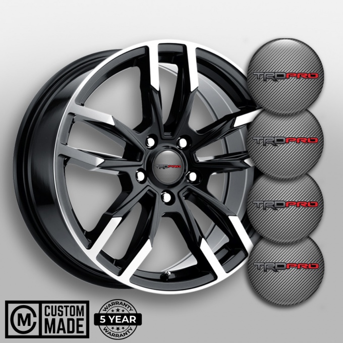 Toyota TRD Emblems for Wheel center caps Style carbon PRO | Wheel ...