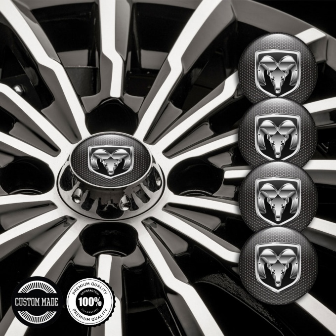 Dodge Silicone Stickers Emblem for Center Caps | Wheel Emblems ...
