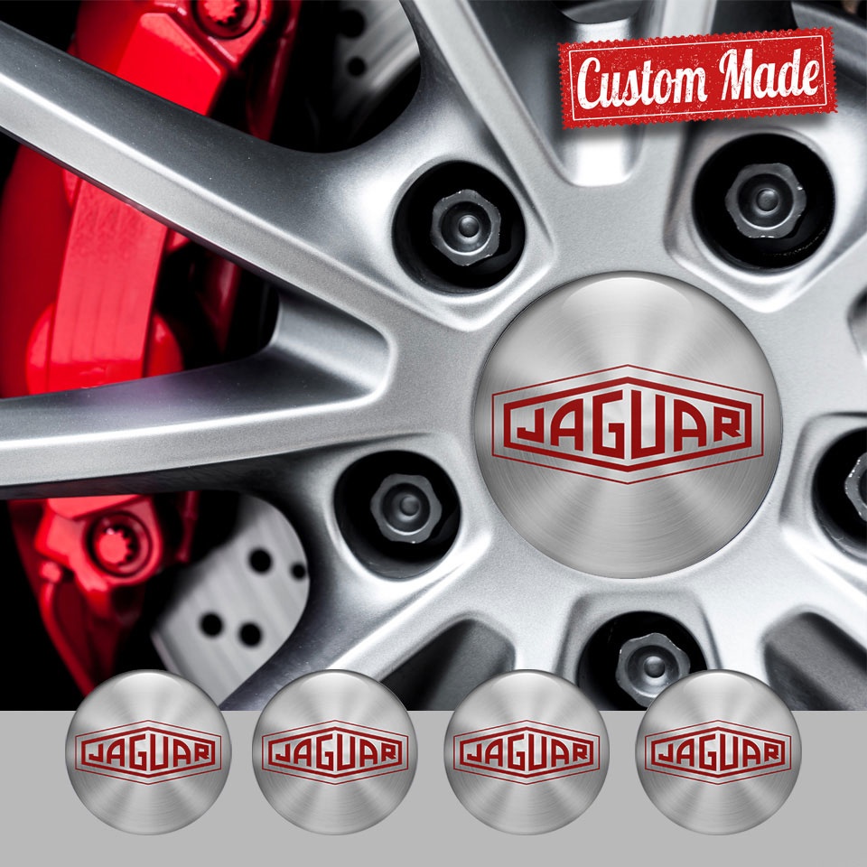 Jaguar Wheel Emblem for Center Caps Aluminium Design | Wheel Emblems ...