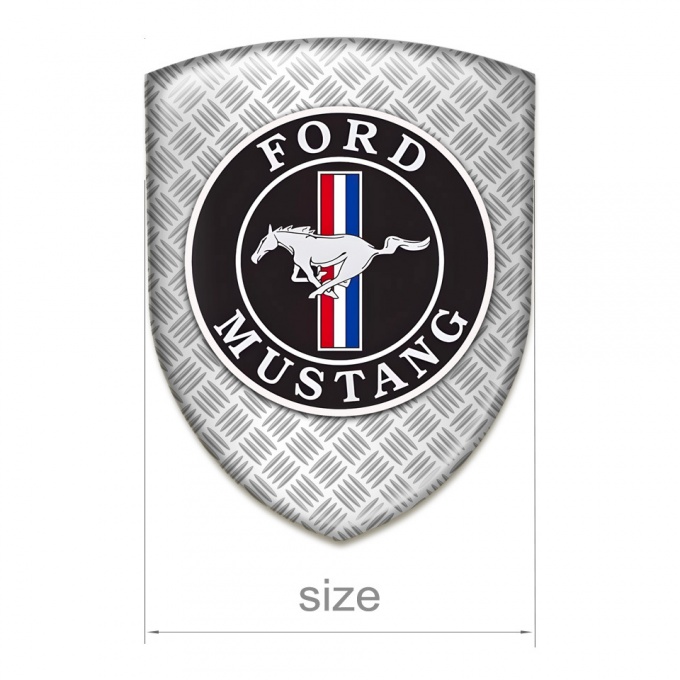 Ford Mustang Emblem Badge Logo Mesh Design | Domed Emblems | Stickers ...