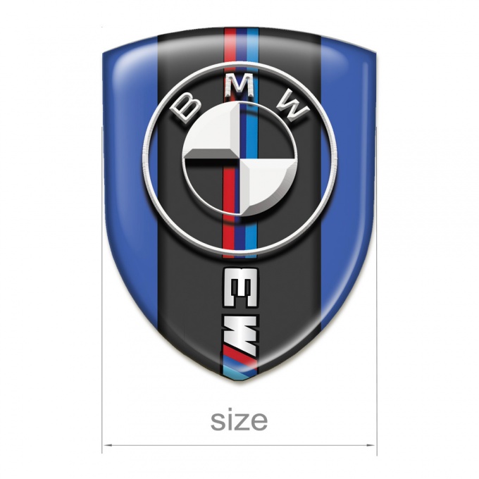 BMW M3 Domed Emblem High End Blue Version | Domed Emblems | Stickers ...
