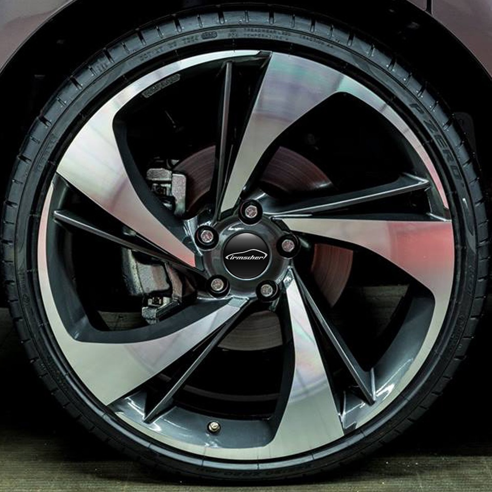 Irmscher Sticker Wheel Center Hub Cap Black Style Emblem | Wheel ...