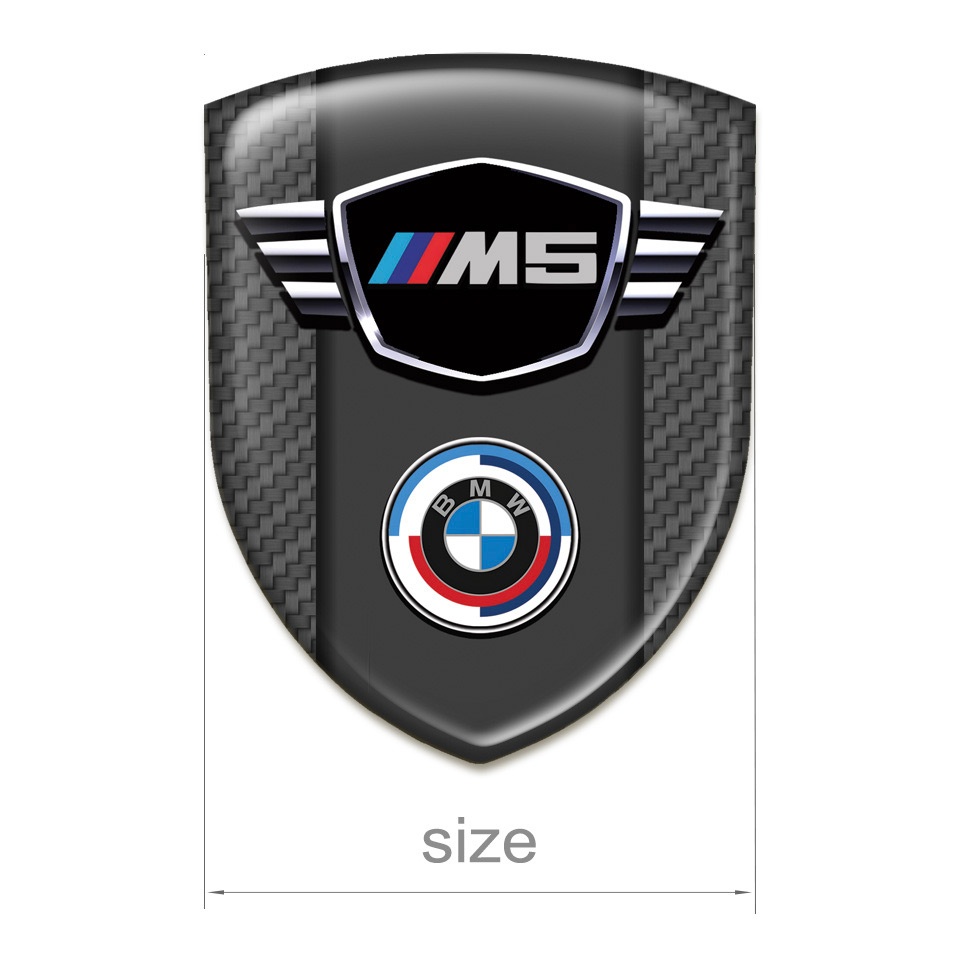 BMW M5 Emblem Exterior Racing Edition carbon Style | Domed Emblems ...
