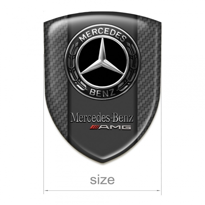 Mercedes AMG Car Accessories Badge Carbon Edition | Domed Emblems ...