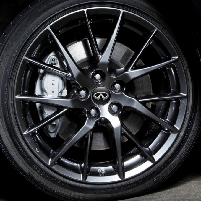 Infiniti Sticker Wheel Center Hub Cap Black and Silver | Wheel Emblems ...