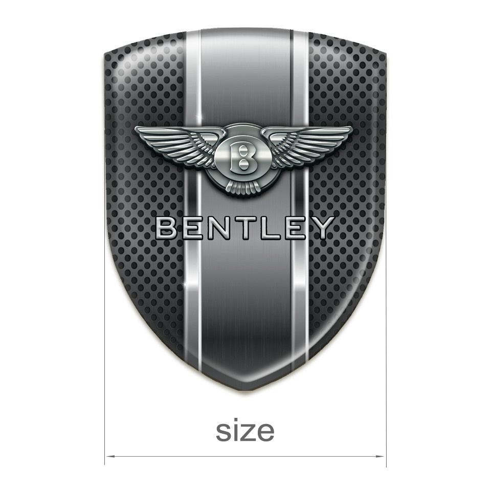 Bentley Self Adhesive Emblem Logo Grille with Metal panel Style | Domed ...