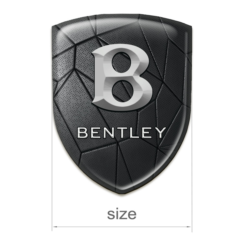 Bentley Self Adhesive Car logo Emblem Black Mosaic Edition | Domed ...