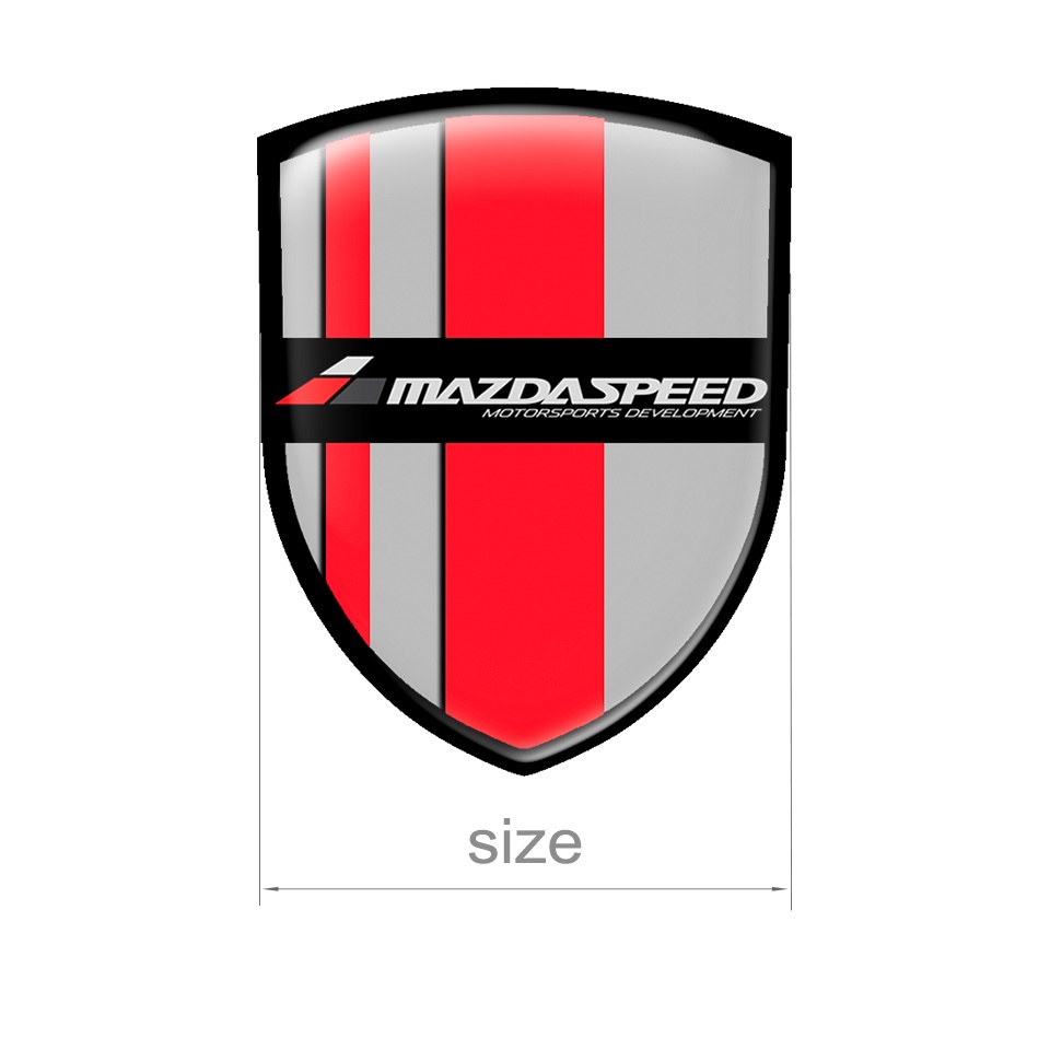 Mazda Sticker Emblem Black Speed Motorsport | Domed Emblems | Stickers ...