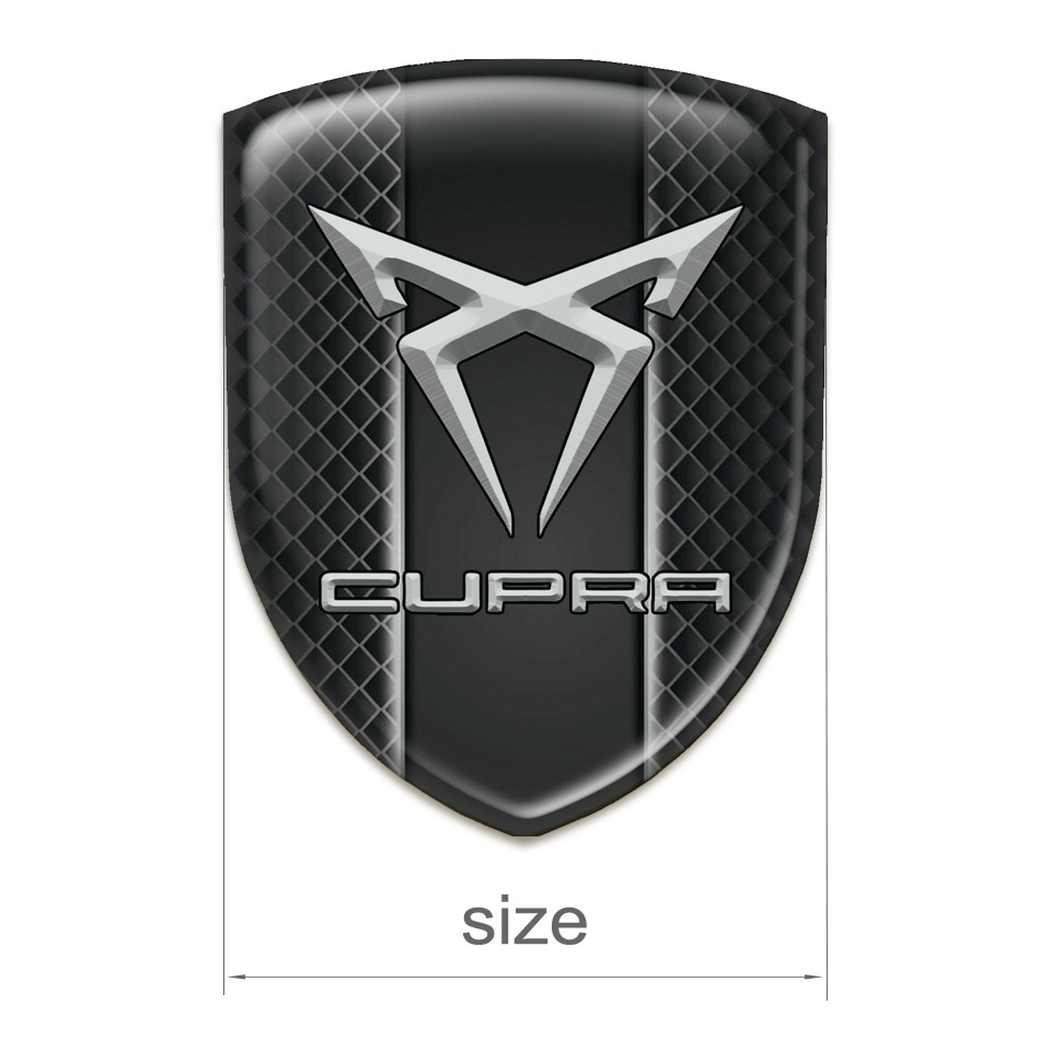 Seat Cupra Logo Emblem Dark Grid Design | Domed Emblems | Stickers | X ...